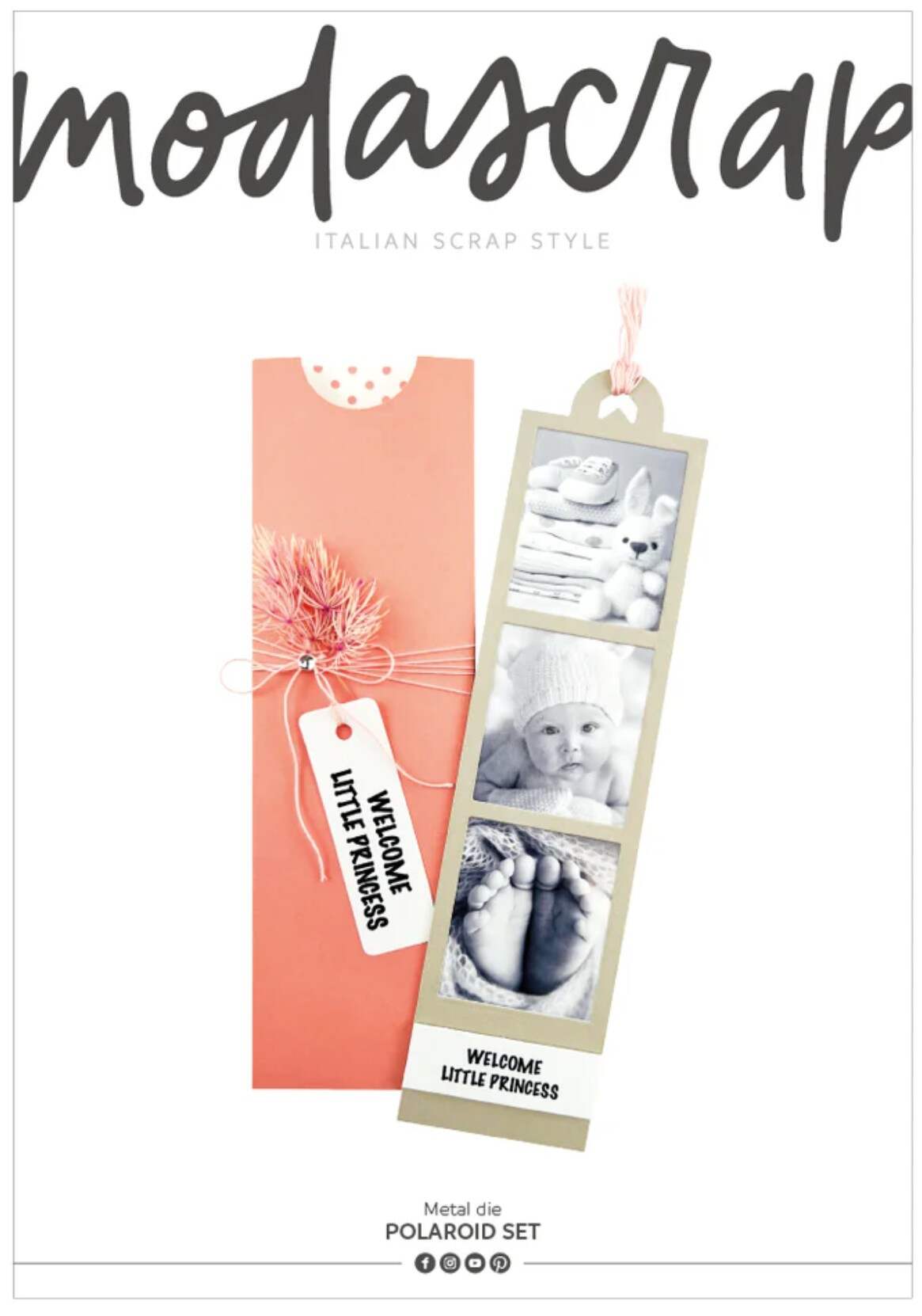 Vyřezávací šablony MODA SCRAP - polaroid set - sada 8 ks | Europack.cz